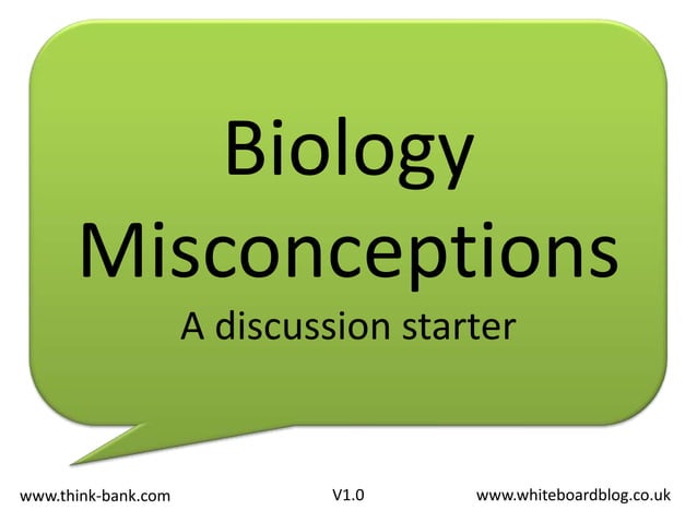 Biology misconceptions | PPTX | Biological Sciences | Science