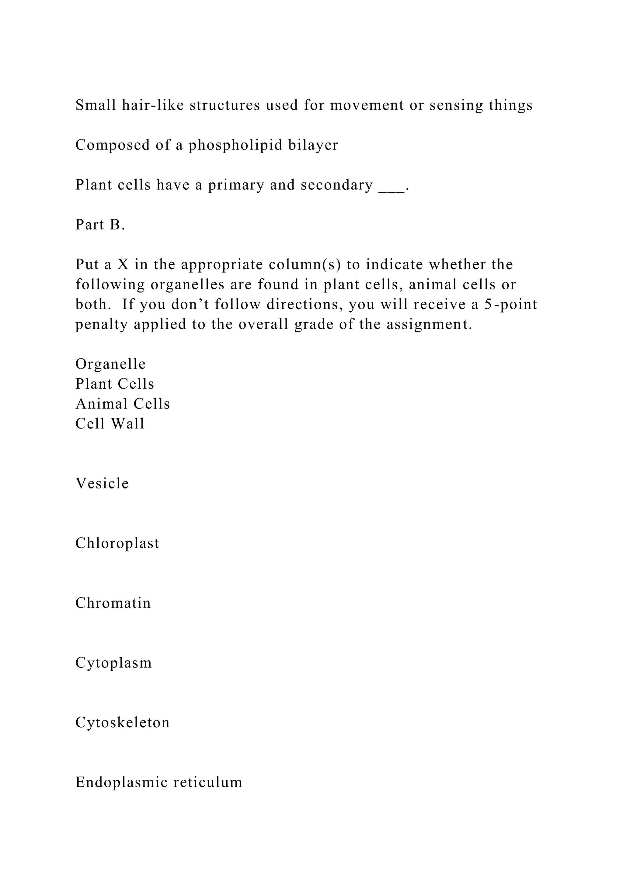 BiologyName Biology Chapter 4 Cell Organelles.docx