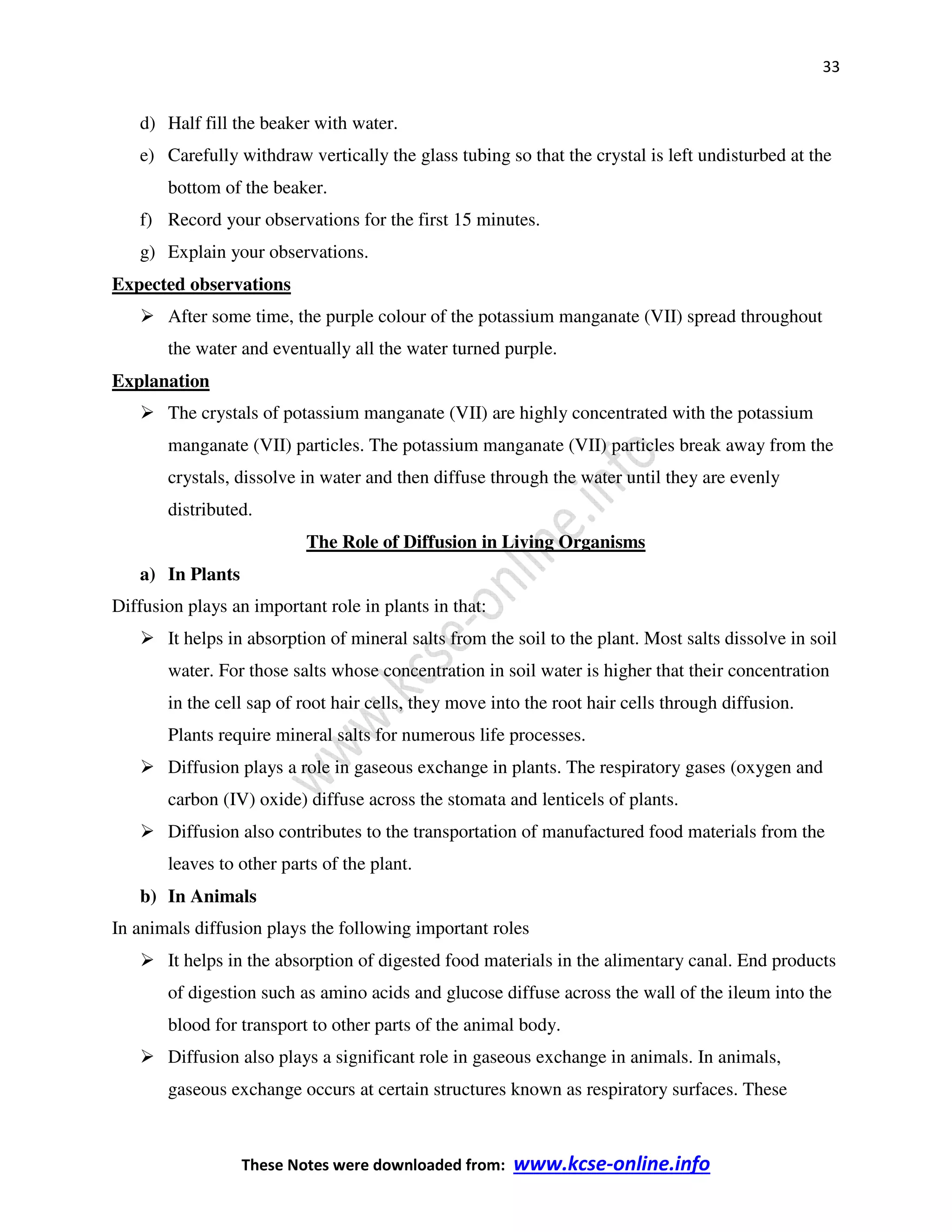 Biology notes form 1 | PDF