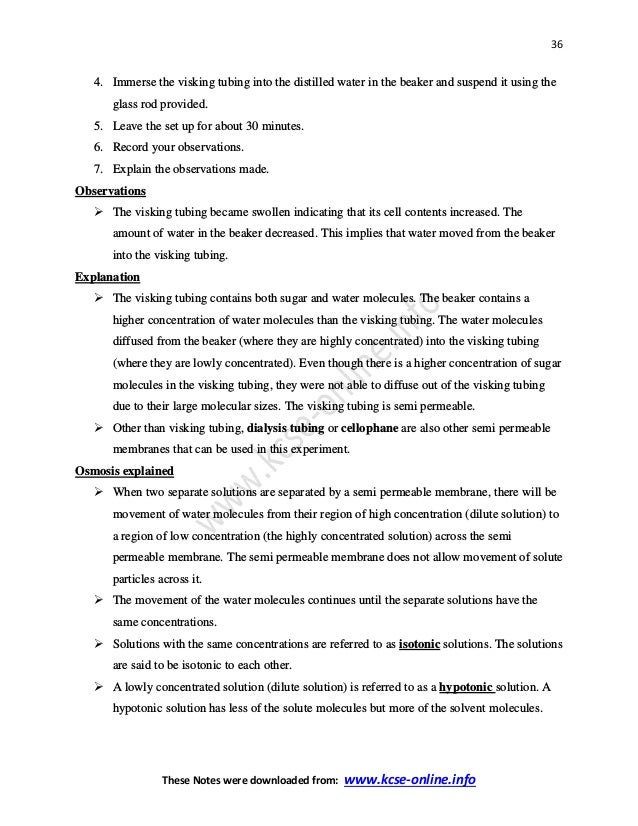 Biology notes form 1