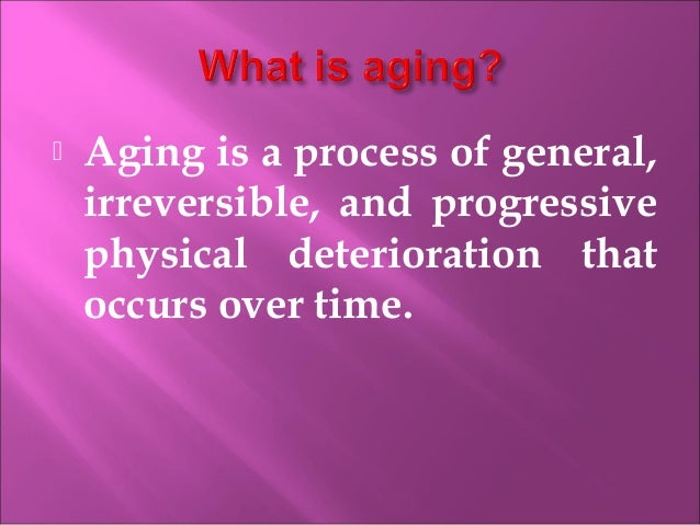 Biology of ageing | PPT
