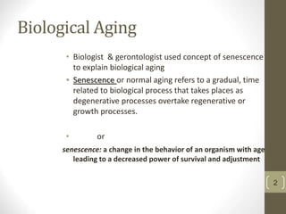 Biology of Aging | PPT