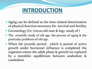 Biology of aging | PPT