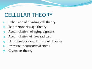 Biology of aging | PPTX