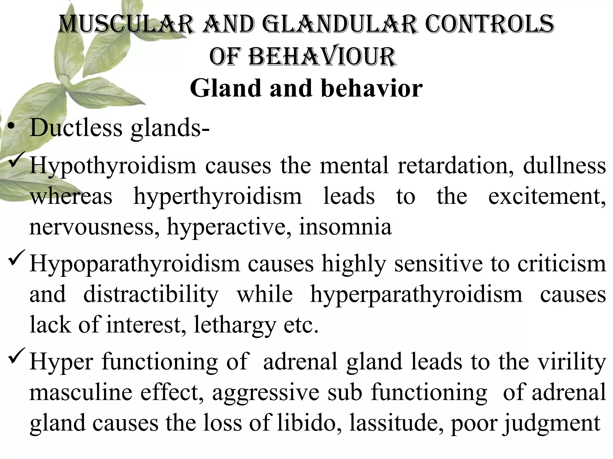 Biology of behavior | PPT