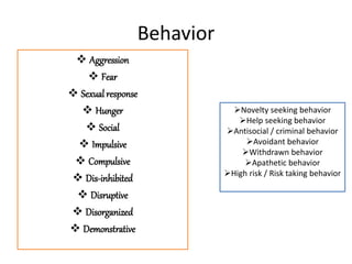 Biology of behavior | PPTX