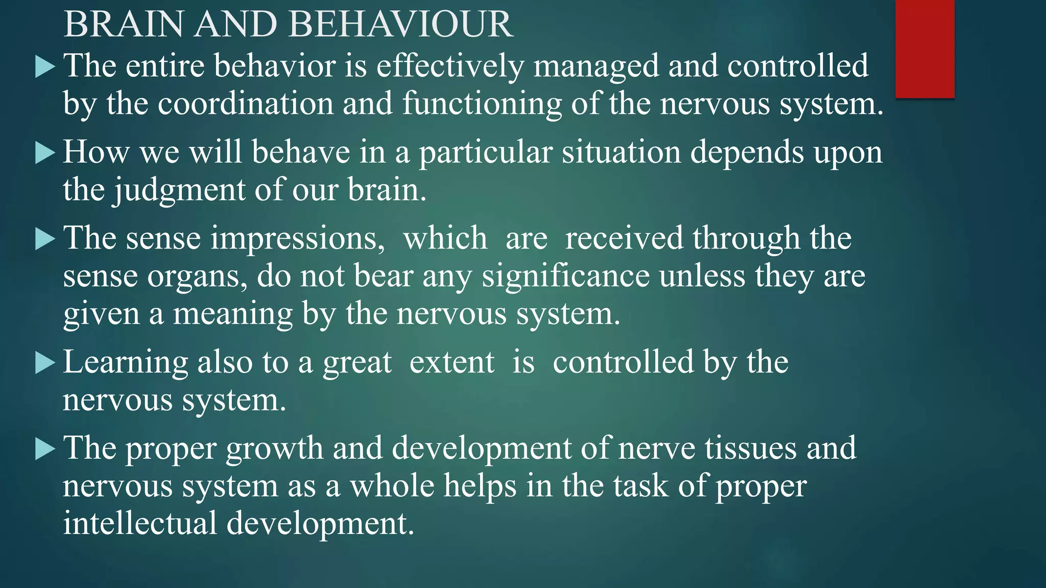 Biology of behaviour | PPTX