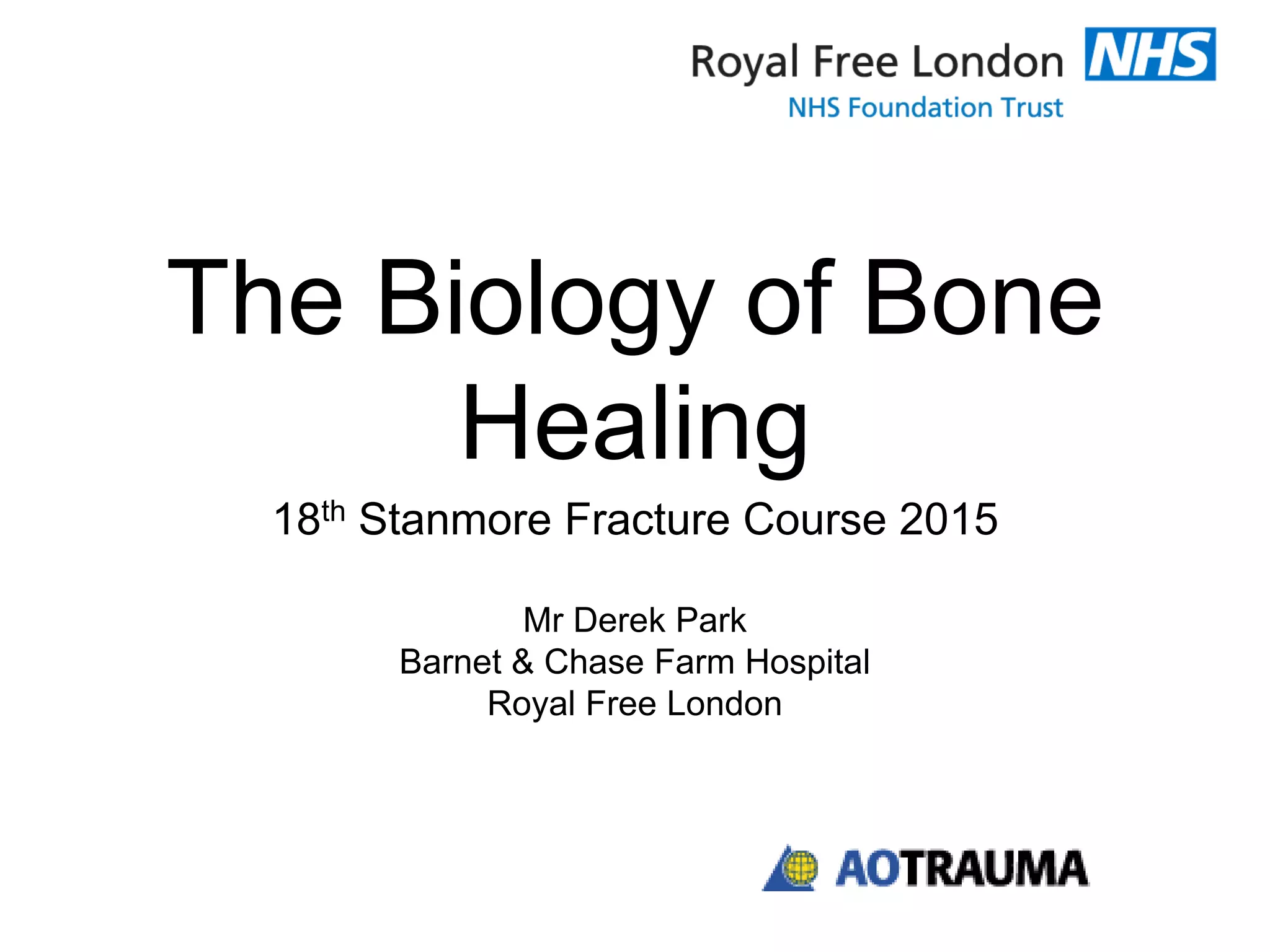 Biology of bone healing v2 | PPTX