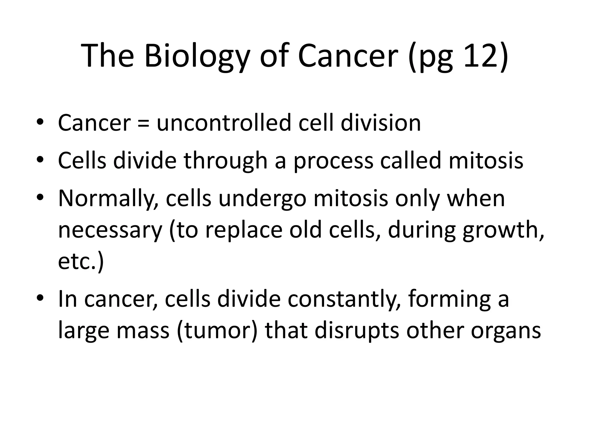 Biology of cancer | PPT