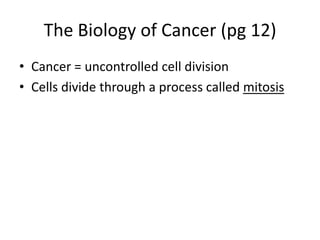 Biology of cancer | PPT