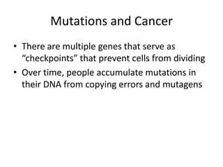 Biology of cancer | PPTX
