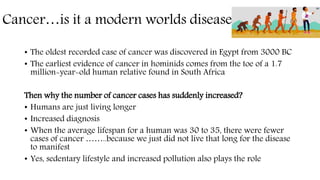 Biology of cancer - oncology | PPTX