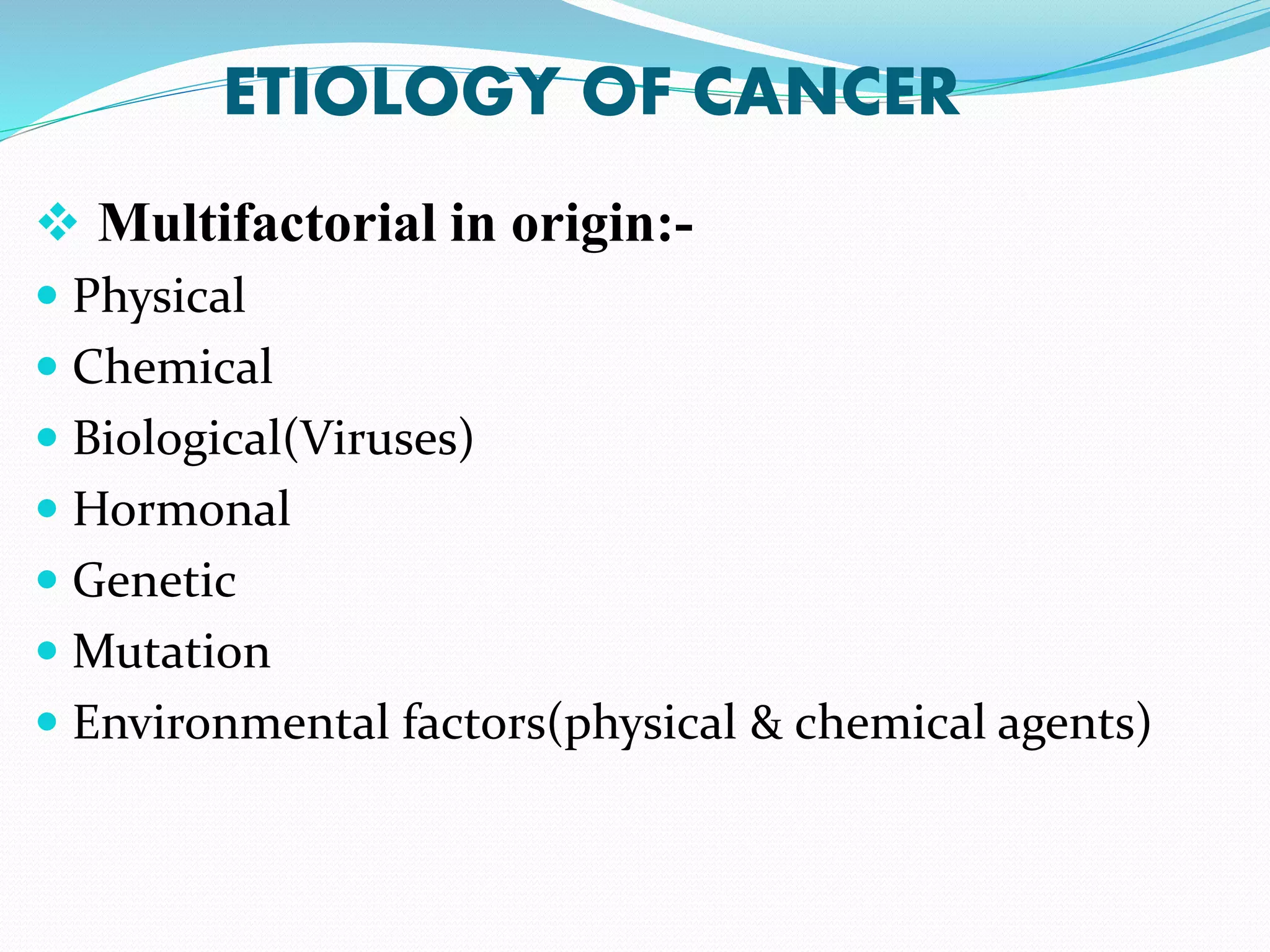 Biology of cancer | PPTX