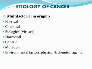 Biology of cancer | PPTX