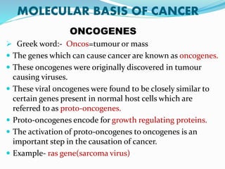 Biology of cancer | PPTX