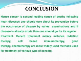 Biology of cancer | PPTX