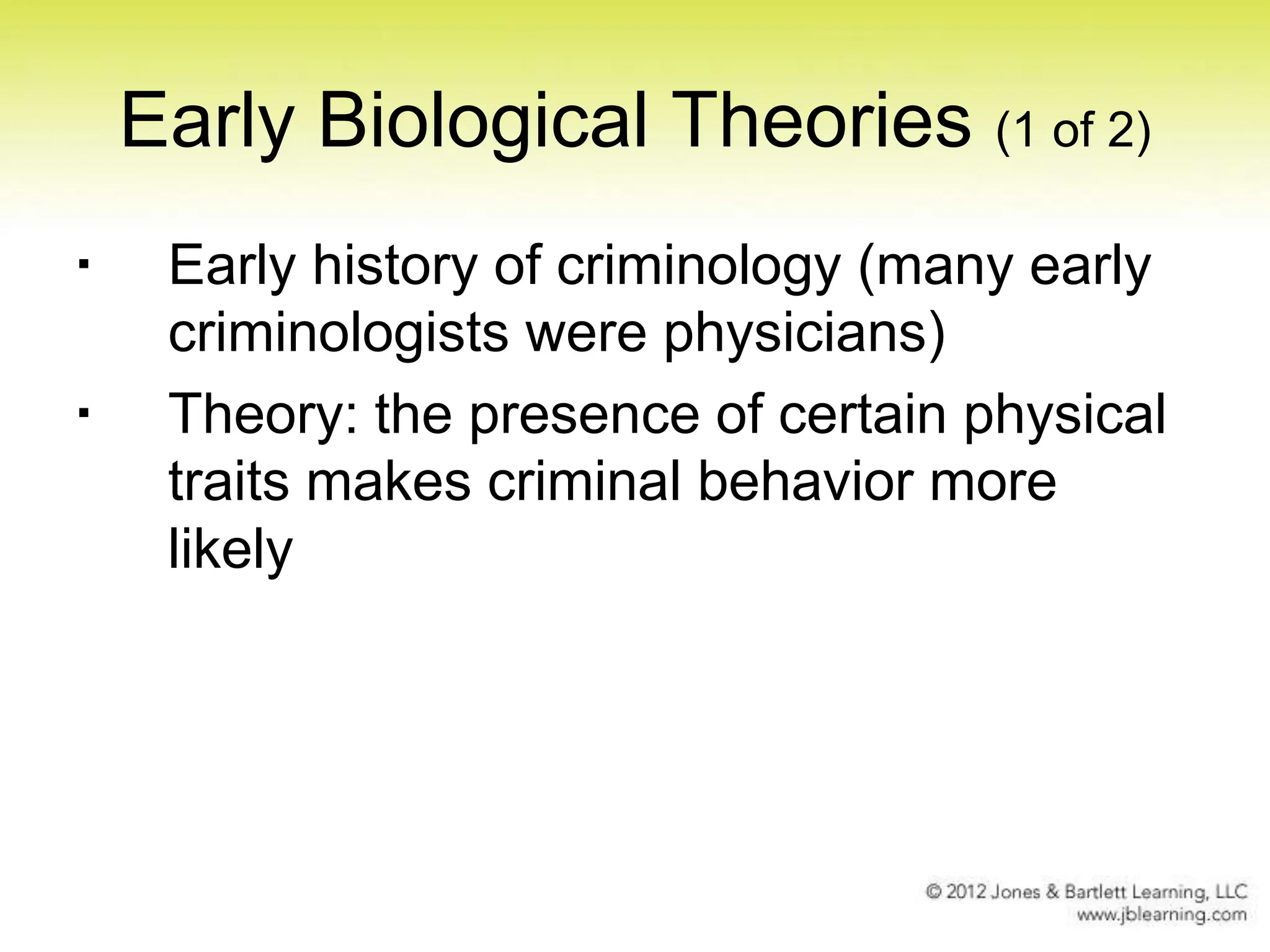 biology of crime causation- Forensic psychology | PPT