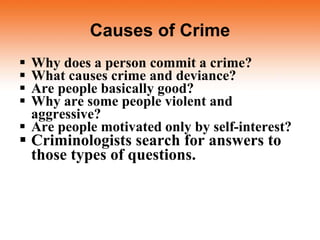 biology of crime causation- Forensic psychology | PPT