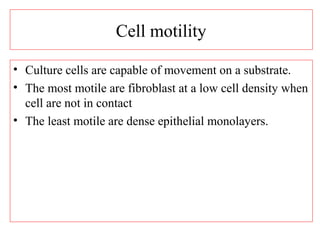Biology of cultured cells | PPT