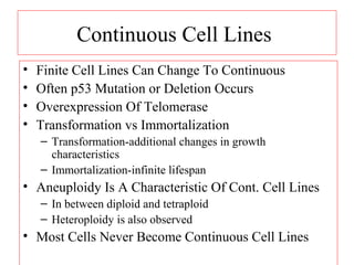 Biology of cultured cells | PPT