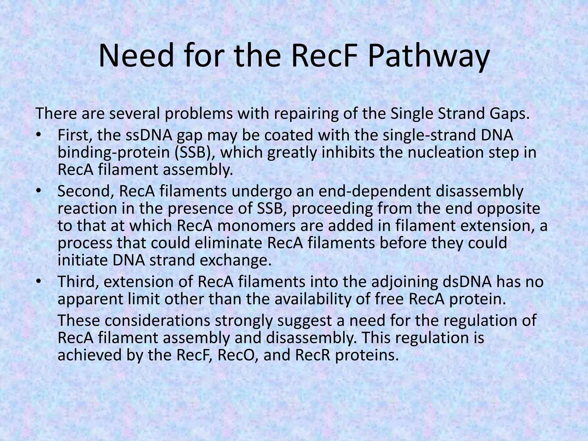 Biology of homologous recombination in bacteria | PDF