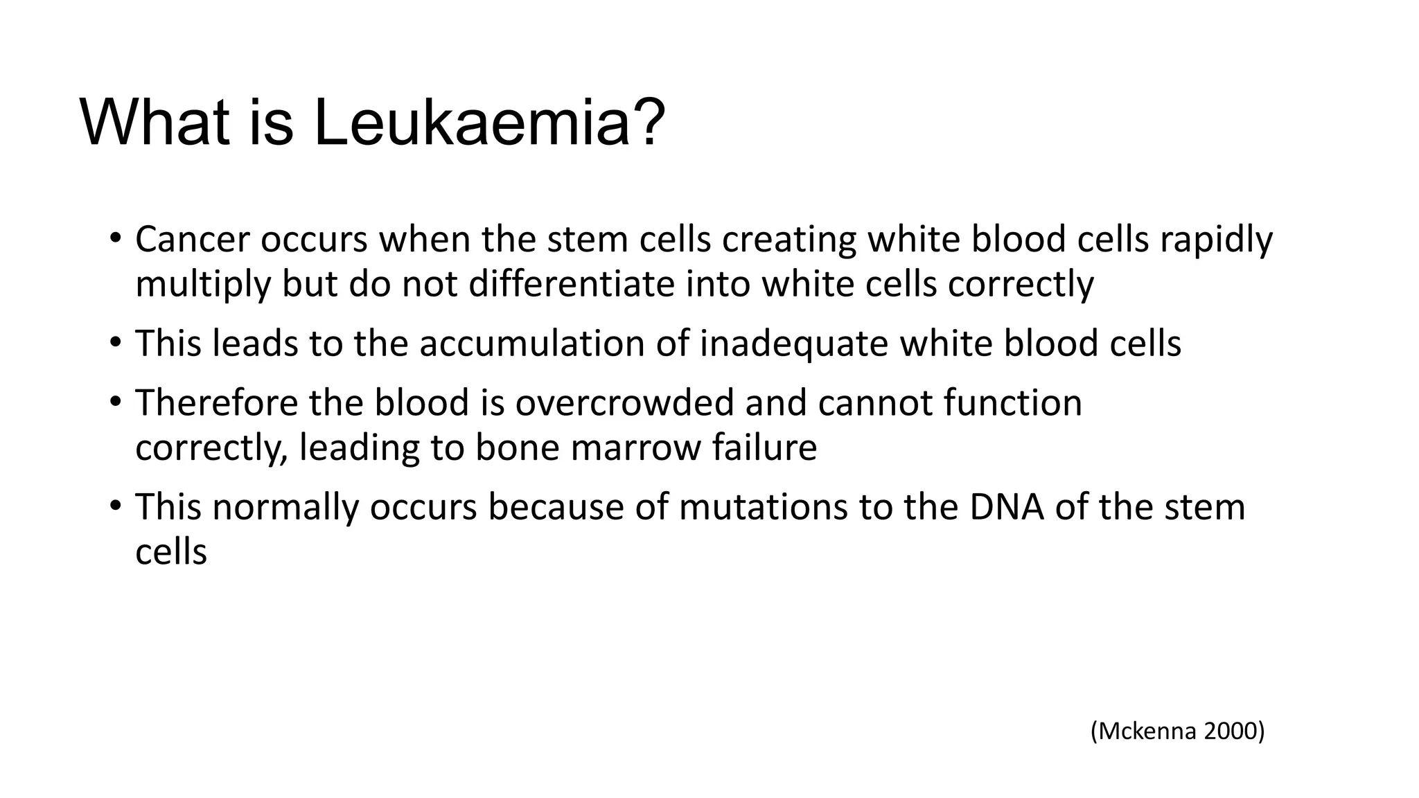 Biology of leukaemia | PPTX