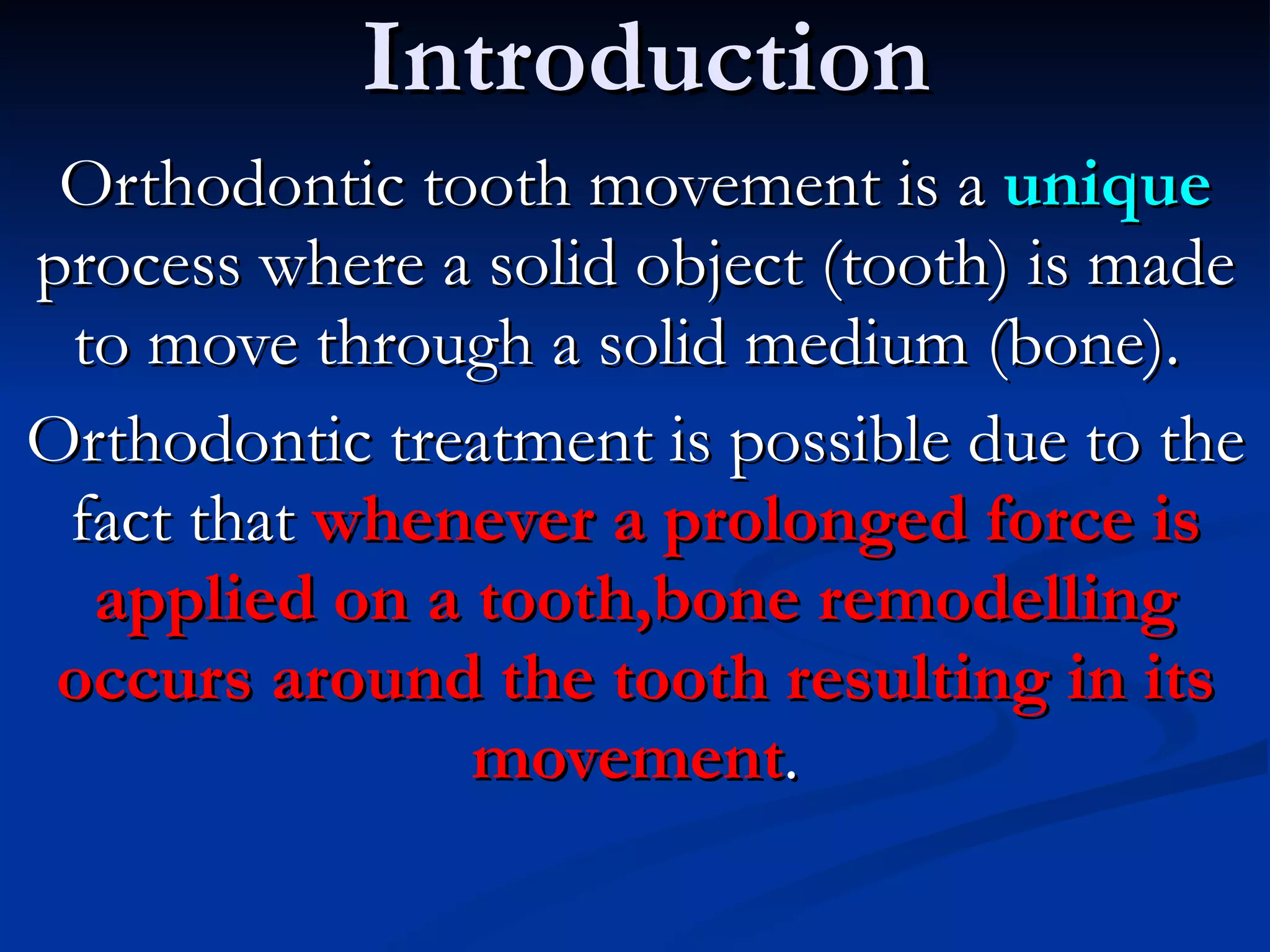 Biology Of Tooth Movement | PPT