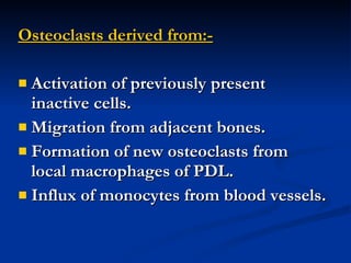 Biology Of Tooth Movement | PPT