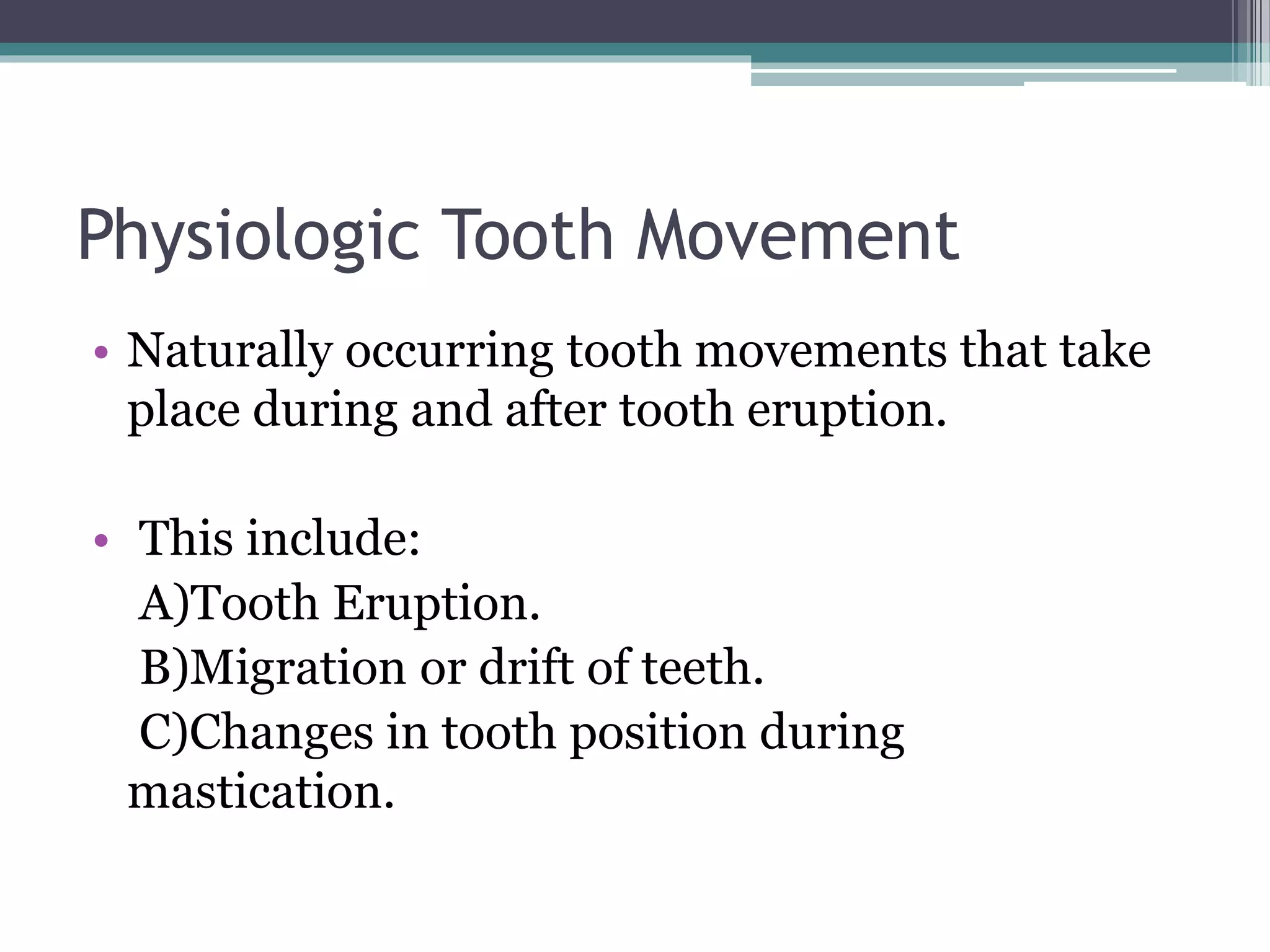 Biology of tooth movement | PPTX