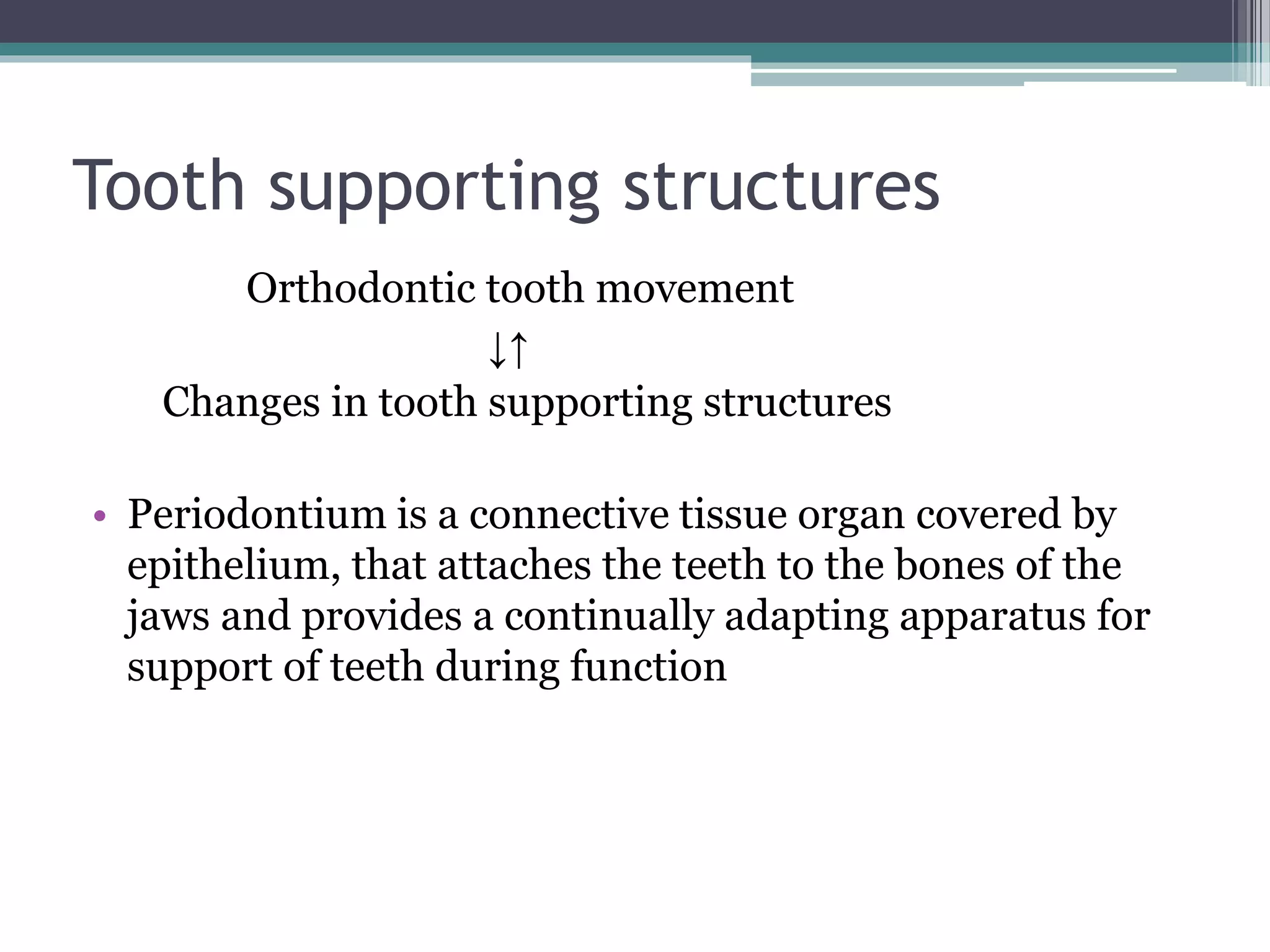 Biology of tooth movement | PPTX