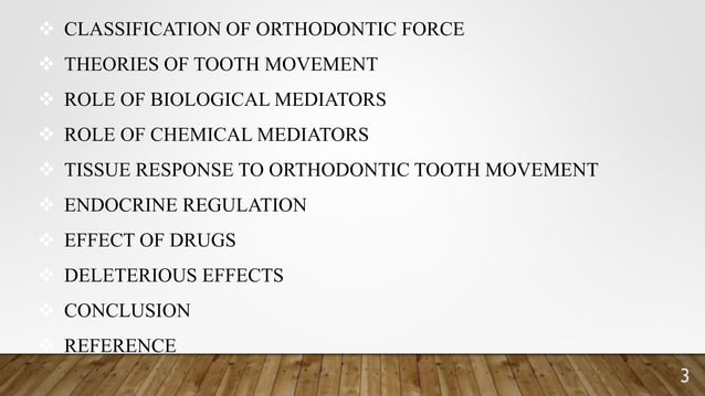 BIOLOGY OF TOOTH MOVEMENT IN ORTHODONTICS | PPTX | Dental Health ...