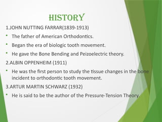 BIOLOGY OF TOOTH MOVEMENT seminar orthodontics | PPT