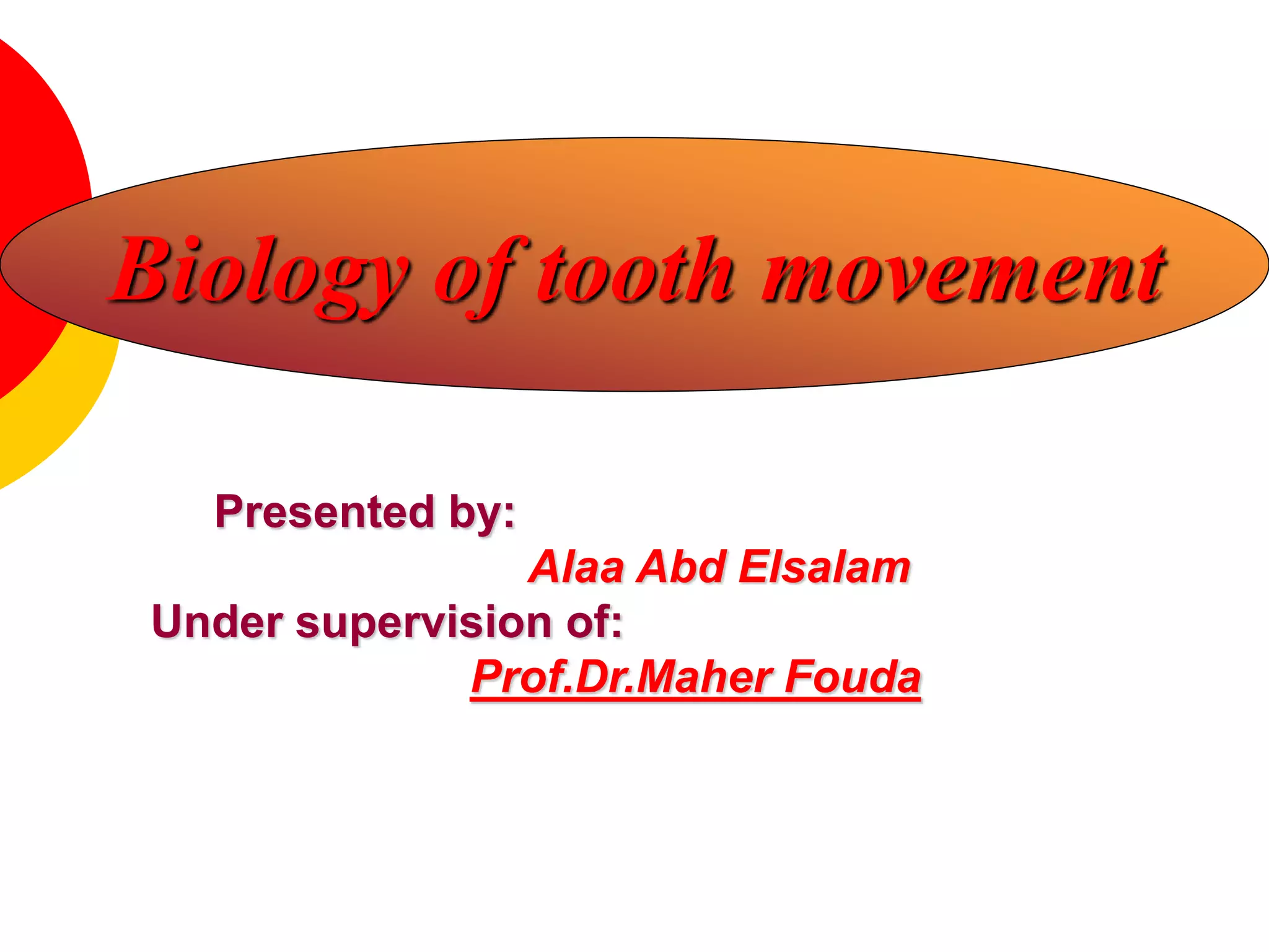 Biology of orthodontic tooth movement | PPT