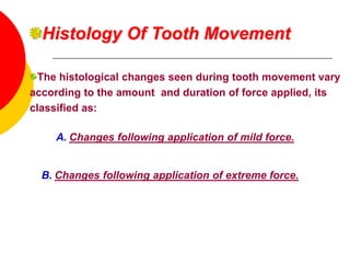 Biology of orthodontic tooth movement | PPT