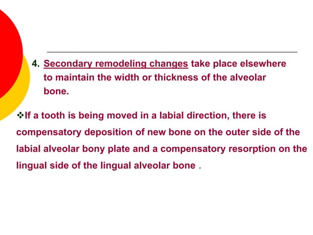 Biology of orthodontic tooth movement | PPT | Bone and Joint Conditions ...