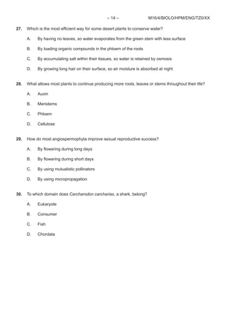 Biology_paper_1__HL.pdf | Genetics | Science