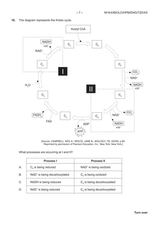 Biology_paper_1__HL.pdf | Genetics | Science