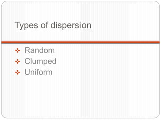 Biology (pattern distribution of organisms | PPTX