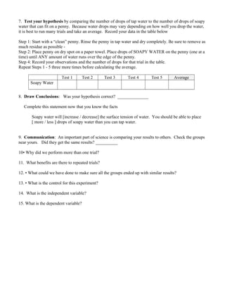 BIOLOGY PENNY LAB | DOC