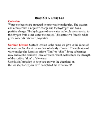 BIOLOGY PENNY LAB | DOC