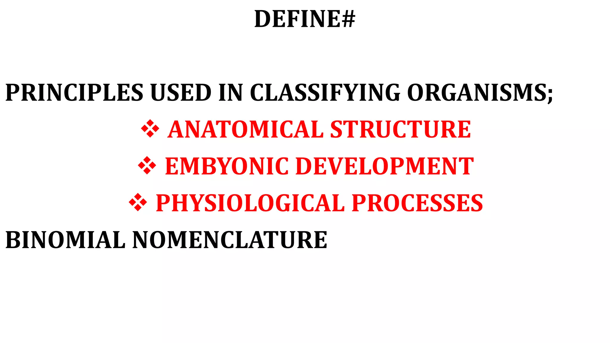Biology power point notes topic classification 2 by martin otundo ...