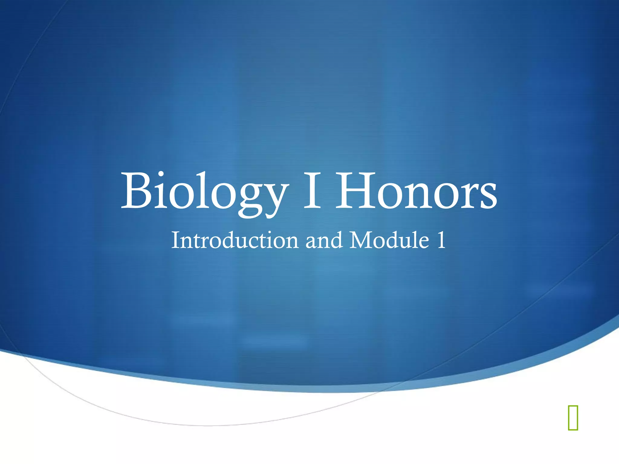 Apologia Biology Module 1 | PPT