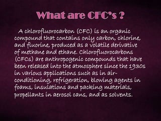 Ozone Layer Depletion, Greenhouse Effect & Global Warming | PPTX