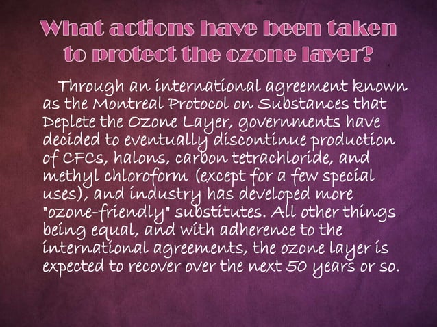 Ozone Layer Depletion, Greenhouse Effect & Global Warming | PPTX