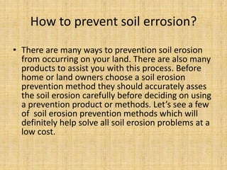 Biology - Soil erosion | PPTX