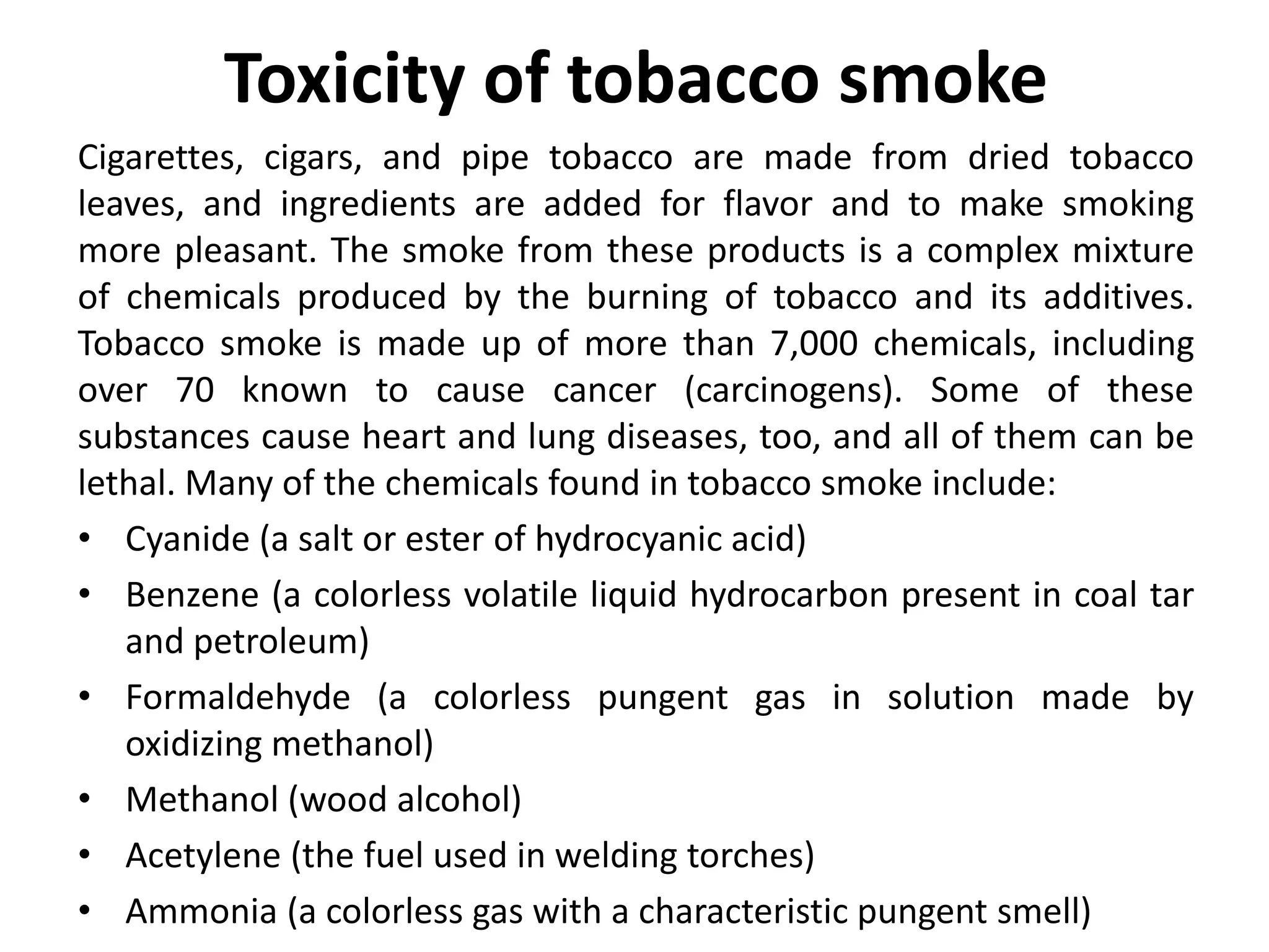 Biology Presentation Tobacco Smoking | PPTX