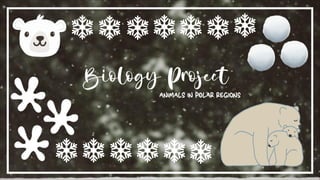 Creative Biology Project on animals in polar regions | PPT