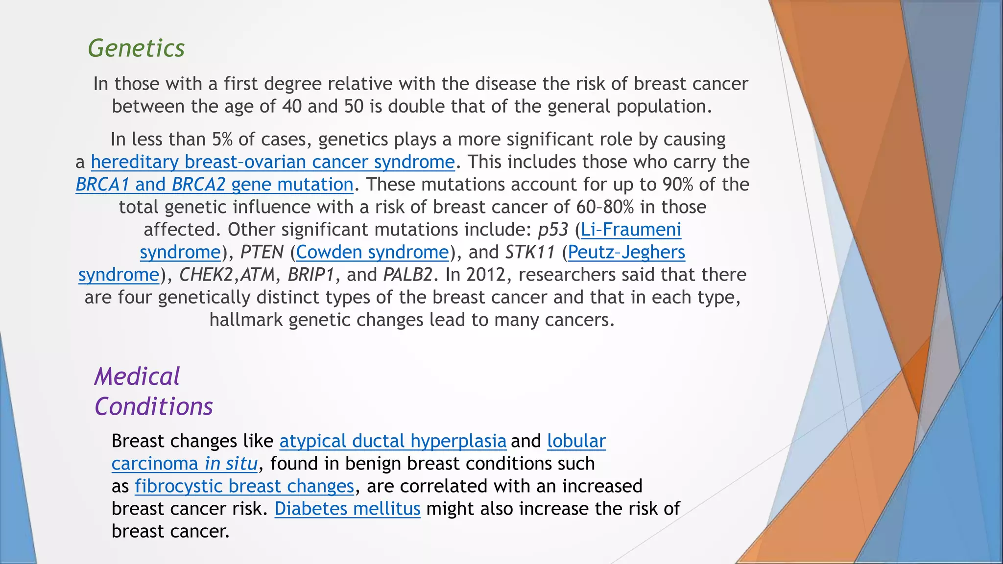 Biology Investigatory Project-Class XII-Breast Cancer | PPTX