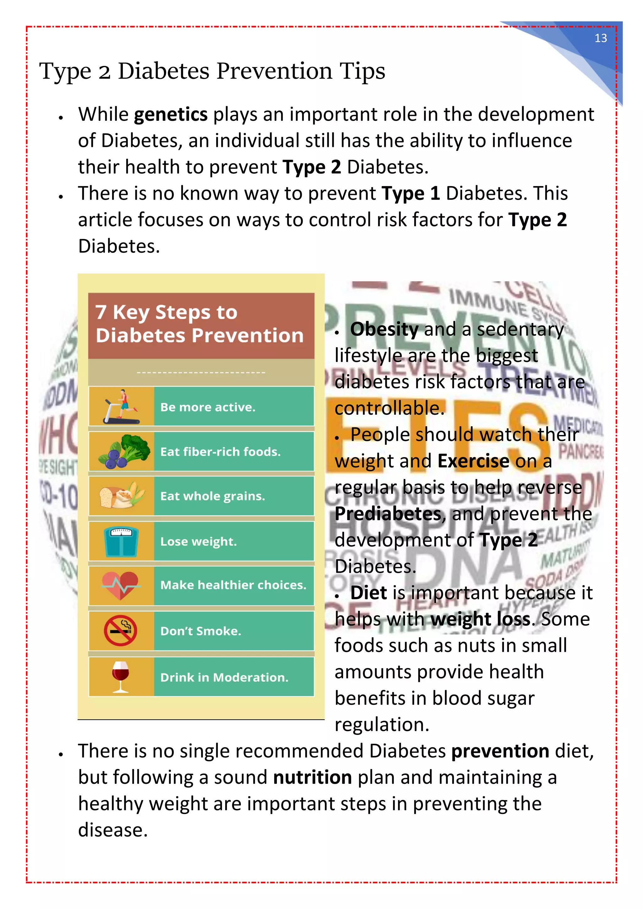 "Diabetes and exercise" -Biology investigatory project (class 12) | PDF