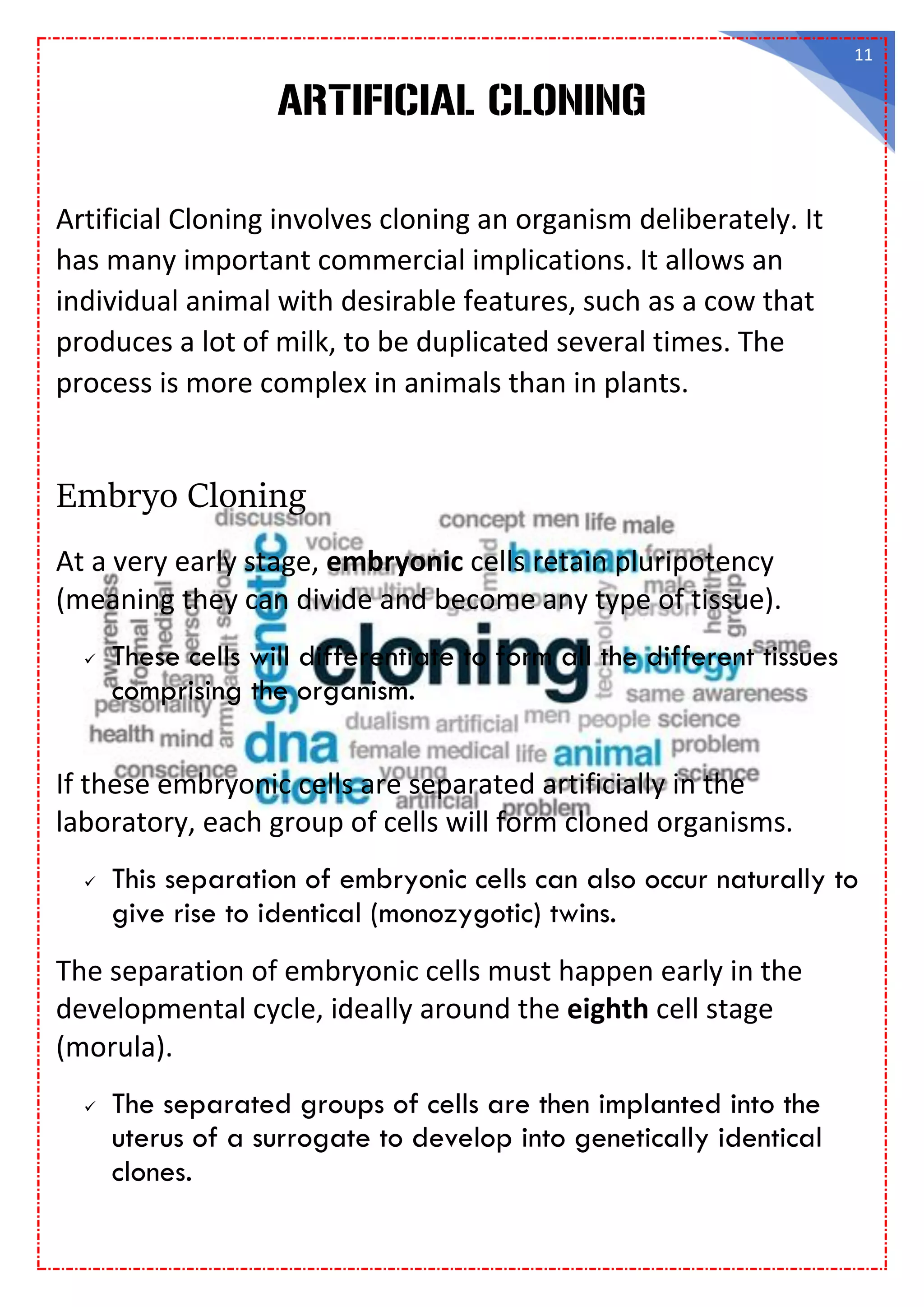 "Cloning 101" -Biology investigatory project (class 12) | PDF